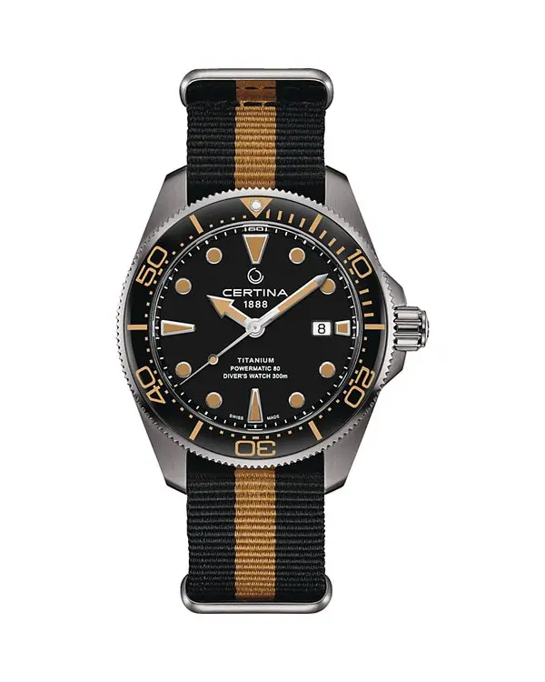 CERTINA Ds Action Diver Watch 43mm - Black