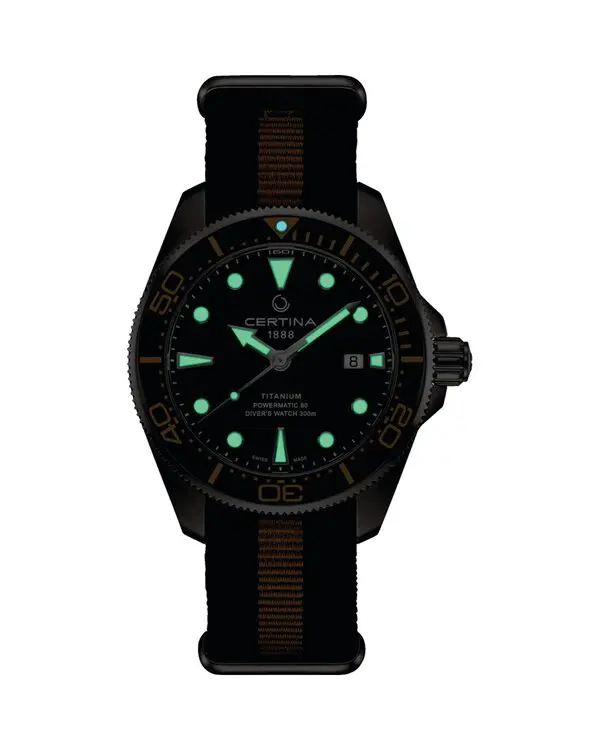 CERTINA Ds Action Diver Watch 43mm - Black