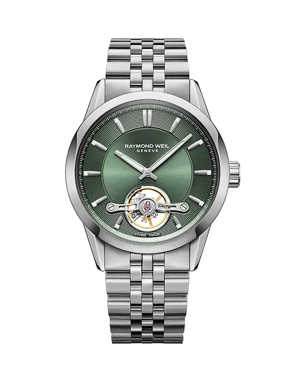 RAYMOND WEIL Freelancer Calibre Automatic Watch - Silver/green
