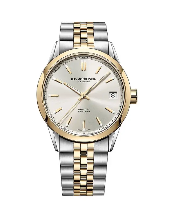 RAYMOND WEIL Freelancer Automatic Classic Two-tone Date Watch - Two-tone/silver