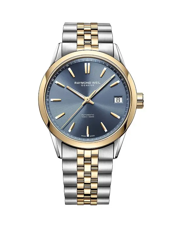 RAYMOND WEIL Freelancer Automatic Classic Two-tone Date Watch - Two-tone/blue