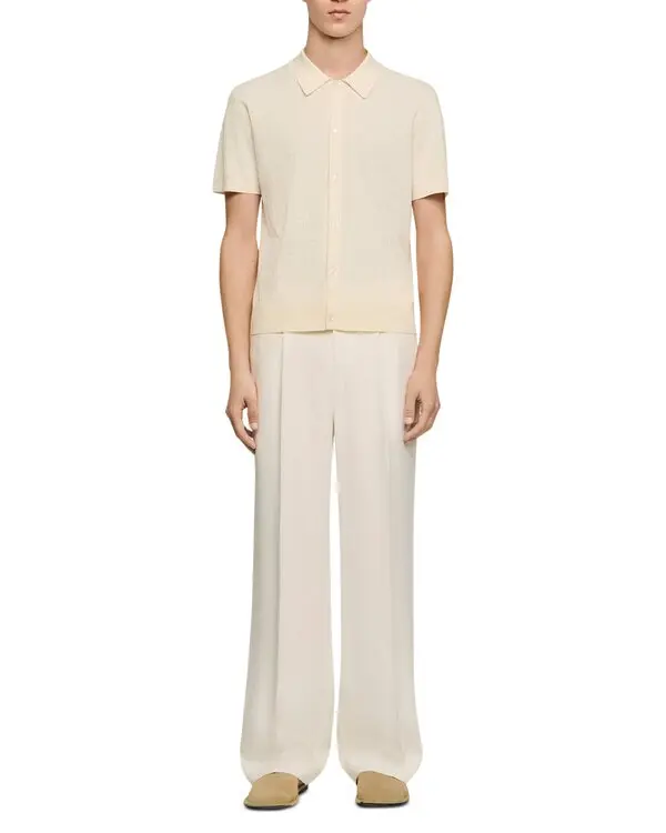 Sandro Openwork Shirt - Ecru