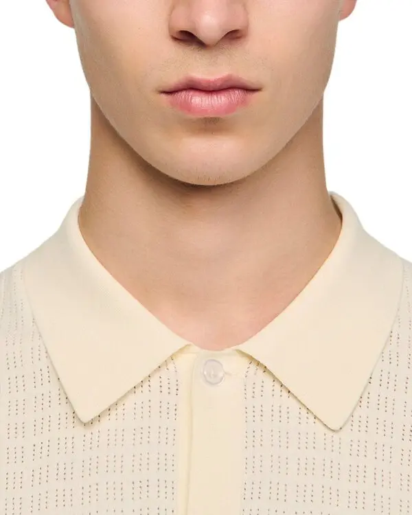 Sandro Openwork Shirt - Ecru