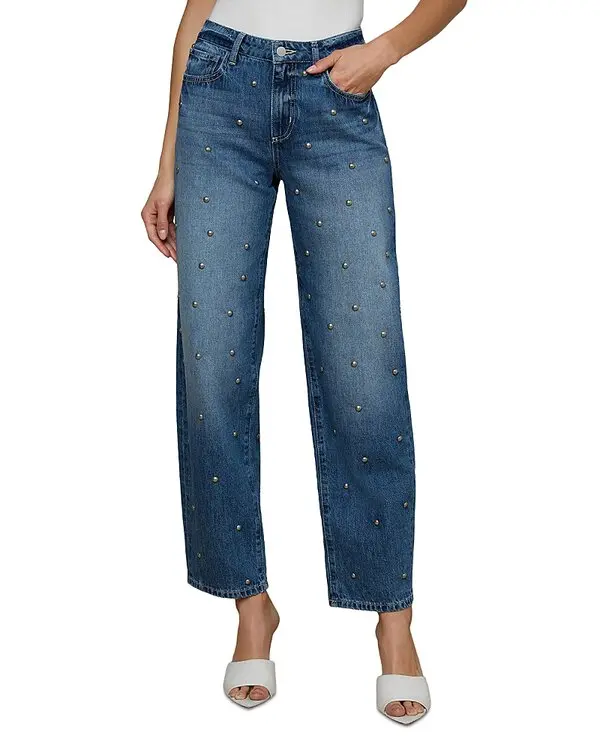 L'Agence Bex High-rise Studded Rodeo Jeans