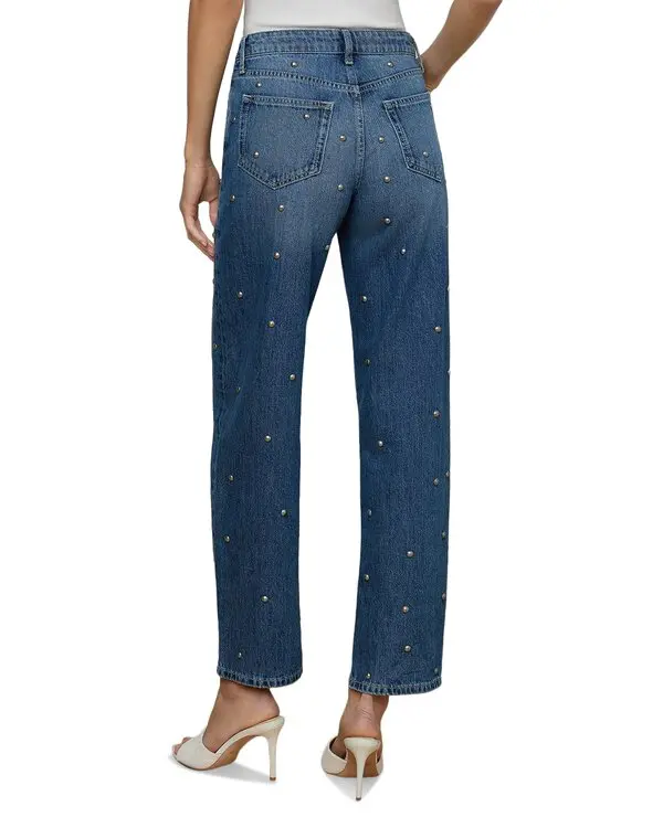 L'Agence Bex High-rise Studded Rodeo Jeans