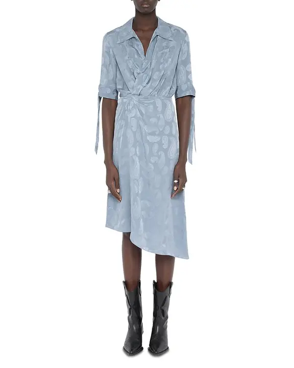 Zadig&Voltaire Rhani Silk Dress With Paisley Print - Sixtine