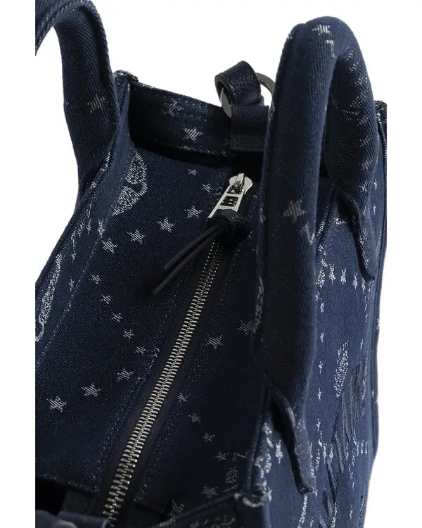 Zadig&Voltaire Angel Mini Zv Monogram Denim Tote - Silent
