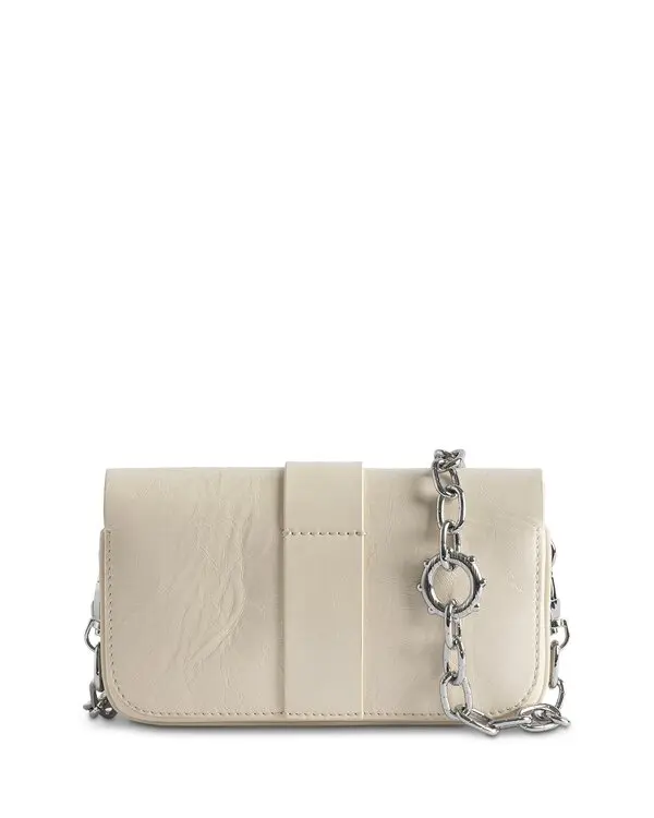 Zadig&Voltaire Patent Leather Chain Wallet Bag - Flash