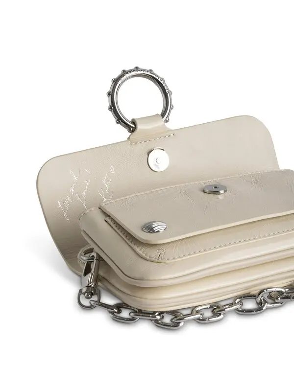 Zadig&Voltaire Patent Leather Chain Wallet Bag - Flash
