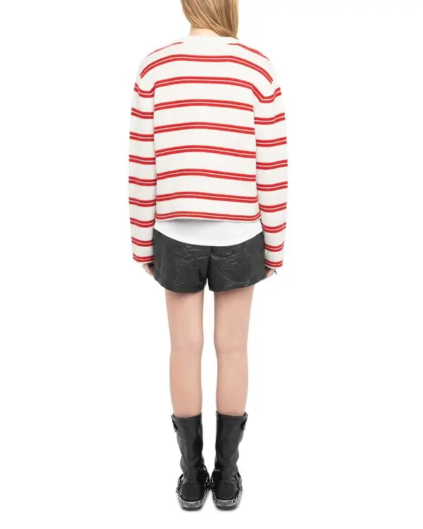 Zadig&Voltaire Spikyz Button Shoulder Sweater - Gris Chine