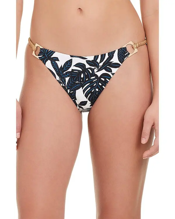 Red Carter Cheeky Bikini Bottom - Black Multi
