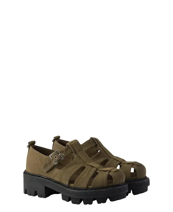 Prada Canvas Fisherman Sandals - Green