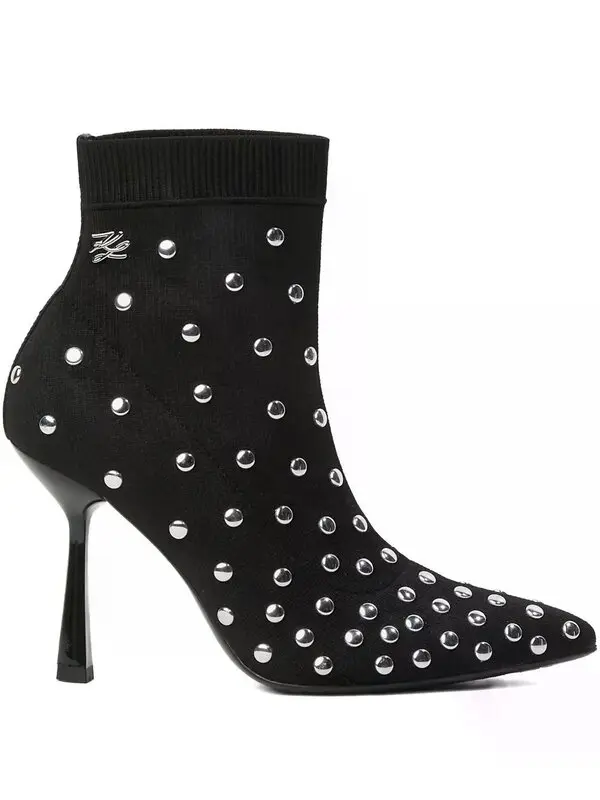 Karl Lagerfeld Pandara Ankle Boots - Black