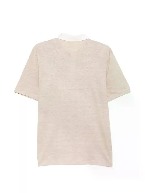 Eleventy Contrast-panel Polo Shirt - Neutrals