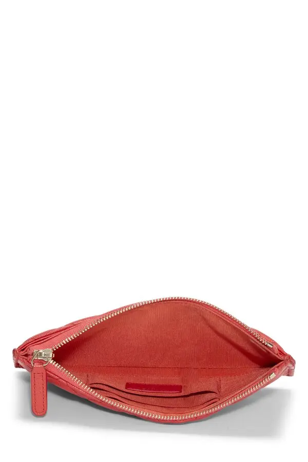 Chanel Quilted Caviar Zip Pouch Wallet