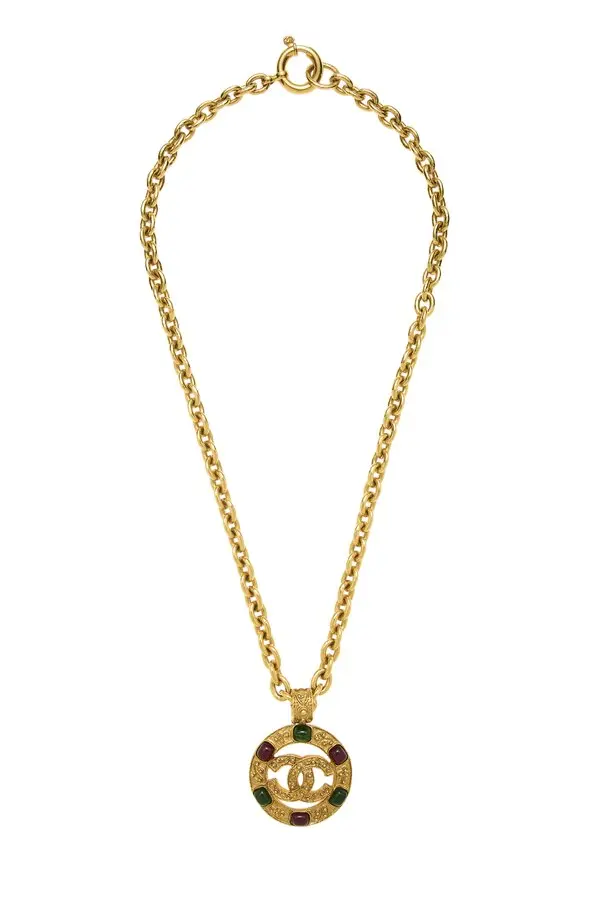 Chanel Gripoix Filigree Necklace - Gold