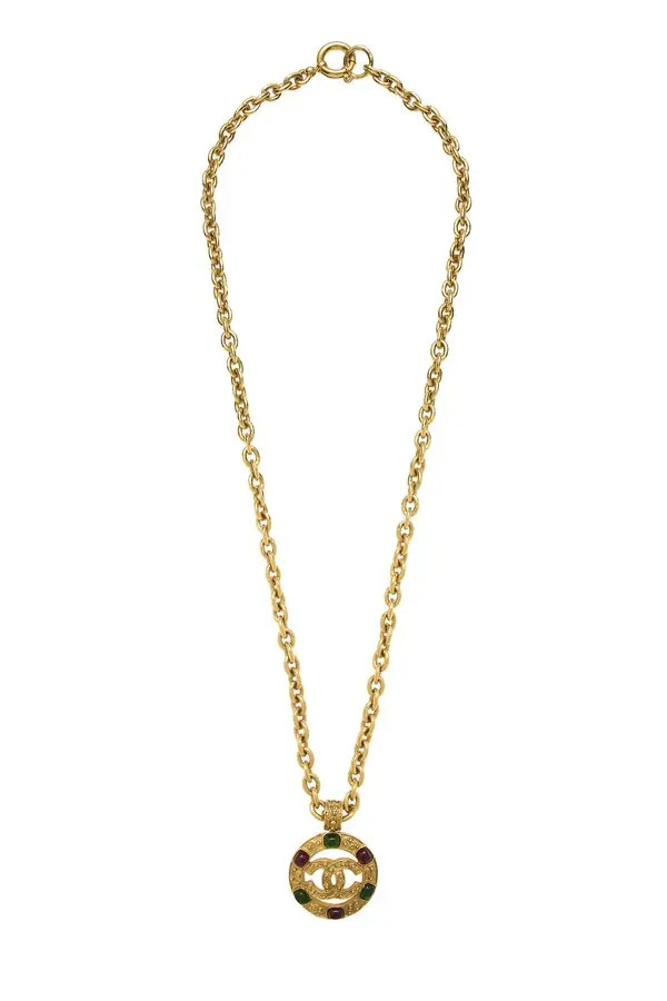 Chanel Gripoix Filigree Necklace - Gold