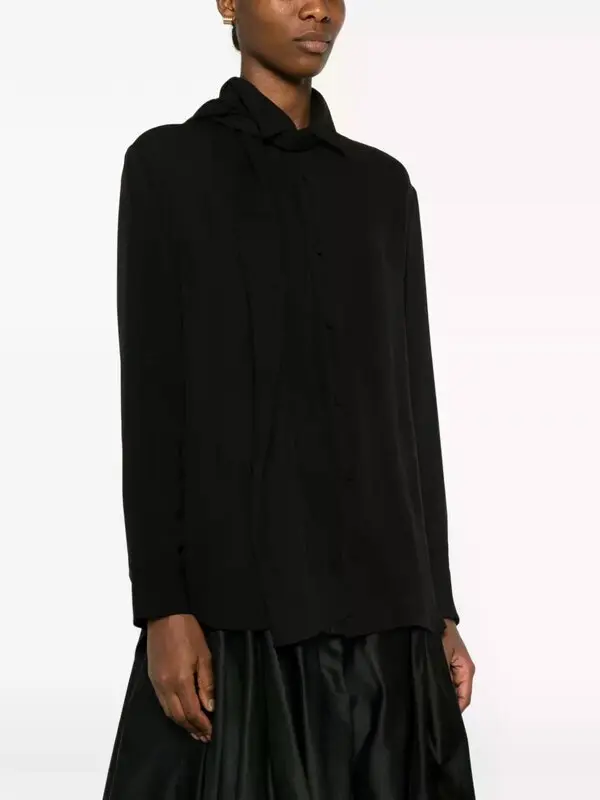 Balenciaga Tie-neck Shirt