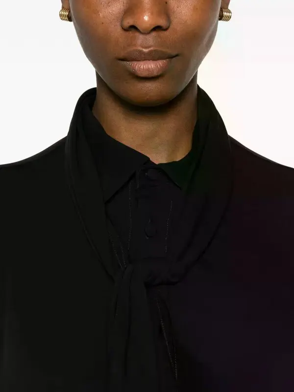 Balenciaga Tie-neck Shirt