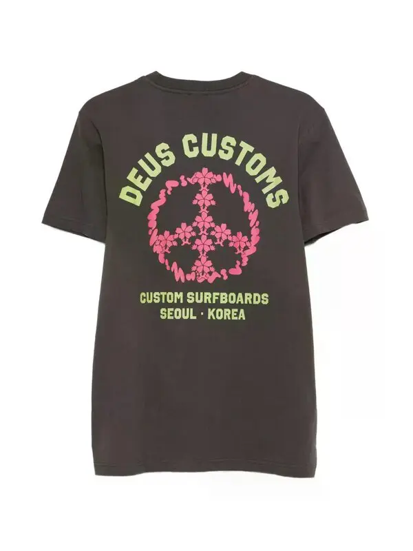 Deus Ex Machina Fancy Pansy Floral-print T-shirt
