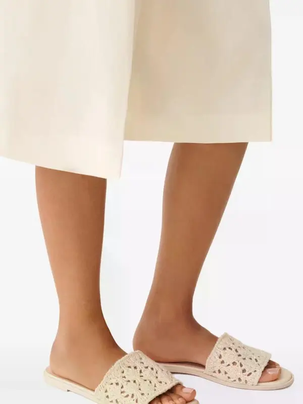 Fabiana Filippi Openwork Flat Sandals - Neutrals