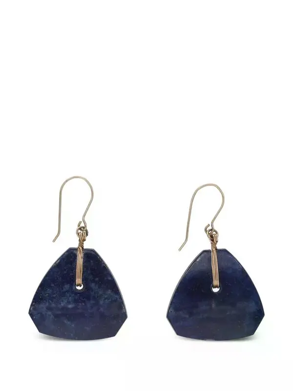Gianfranco Ferre 1990s Pendant Earrings - Blue