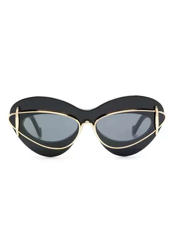 Loewe Cat-eye Double-frame Sunglasses - Black