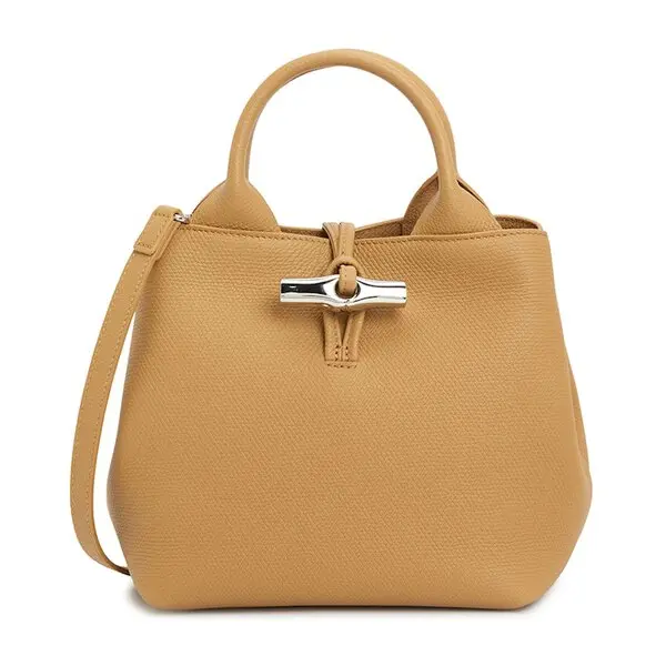 Longchamp Le Roseau S Tote - Camel