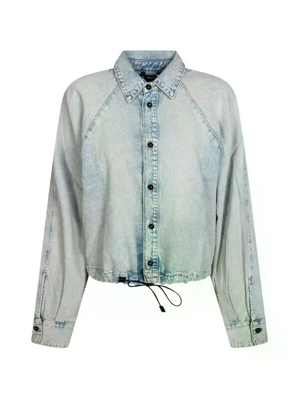 HAIKURE Keira Buttoned Denim Shirt - Blue