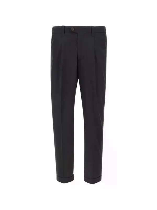 DEVORE INCIPIT Pleated Cuffed Trousers - Grey
