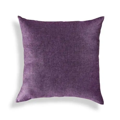 Solino Home Linen Pillow Cover 20 X 20 Inch For Dining Table - Grape