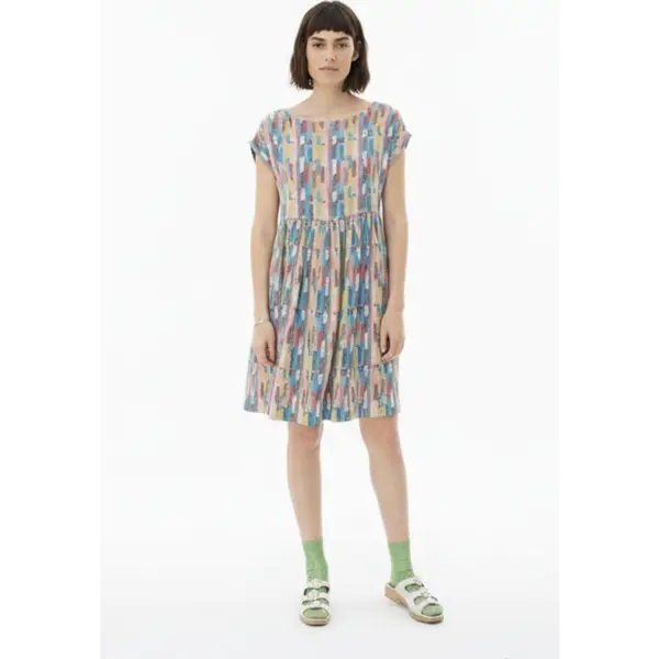 Ace & Jig Float Slit-neck Mini Dress - Trivia
