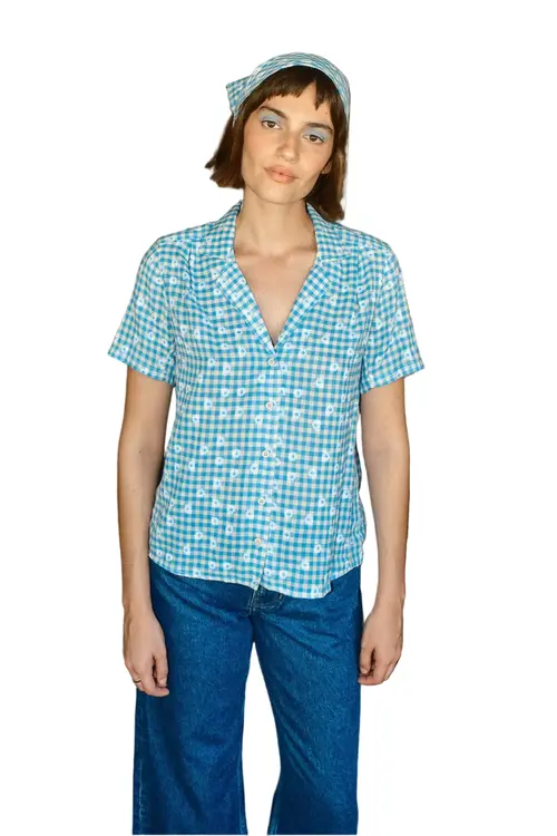 Ace & Jig Tasi Button-up Shirt With Notched Collar - Playdate