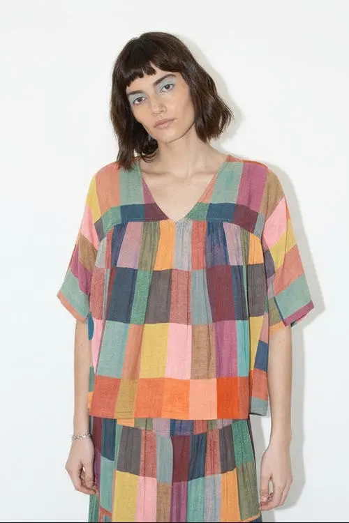 Ace & Jig Maura Reversible V-neck Top - Glossary