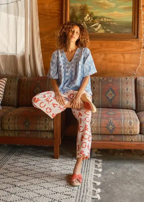 Ace & Jig Maura Reversible V-neck Top - Lisbon