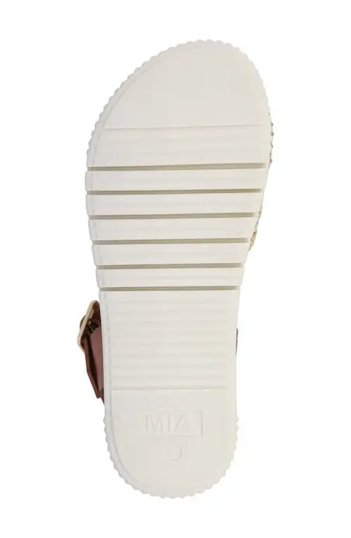 Mia Ankle Strap Platform Sandal - Tan
