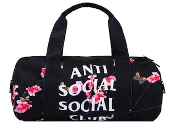 ANTI SOCIAL SOCIAL CLUB Kkotch Side Duffel Bag - Black