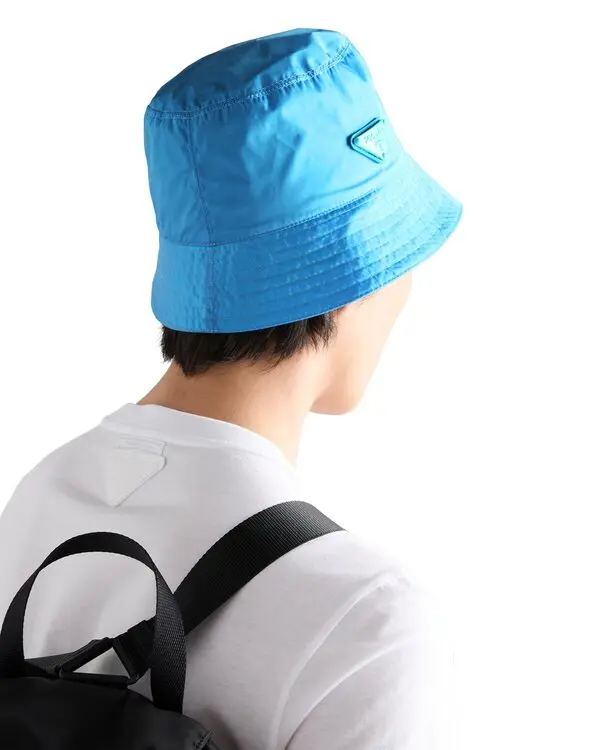 Prada Foldable Re-nylon Bucket Hat - Light Blue