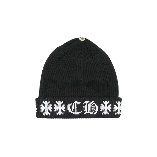Chrome Hearts Big Daddy Cashmere Beanie - Black