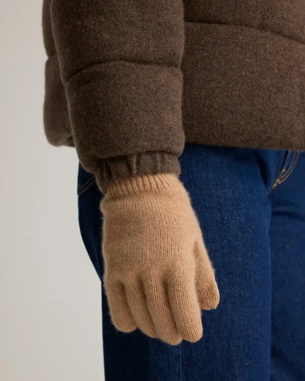 Quince Mongolian Cashmere Gloves - Camel