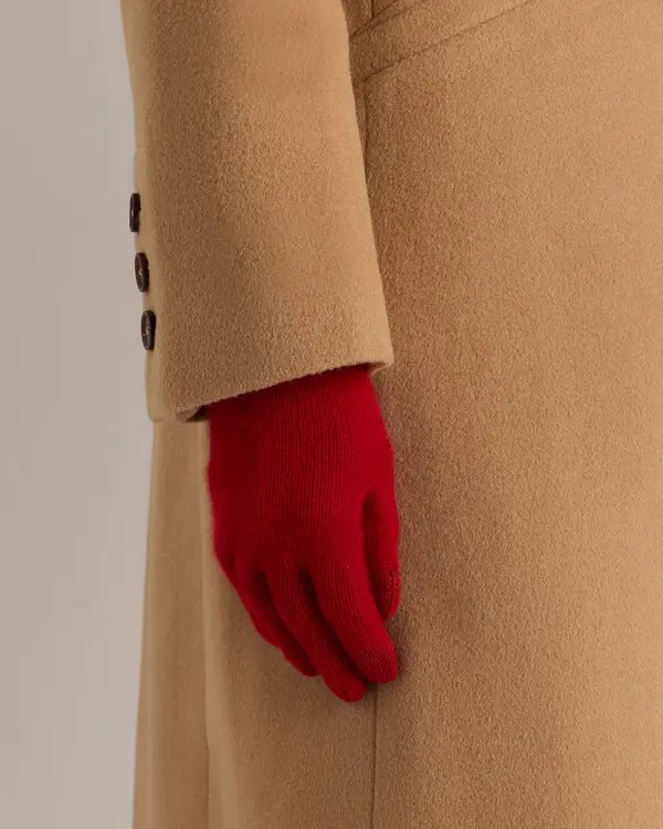 Quince Mongolian Cashmere Gloves - Varsity Red