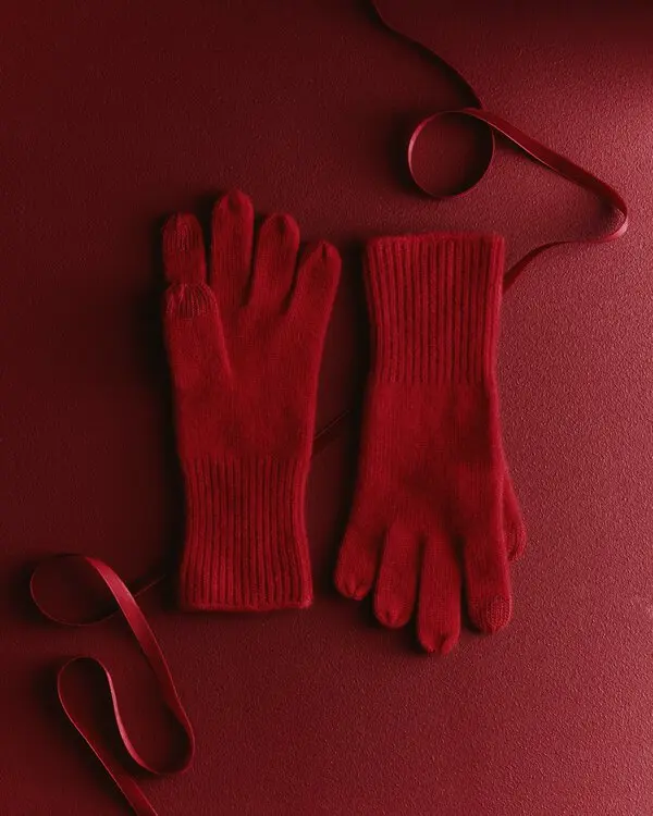 Quince Mongolian Cashmere Gloves - Varsity Red