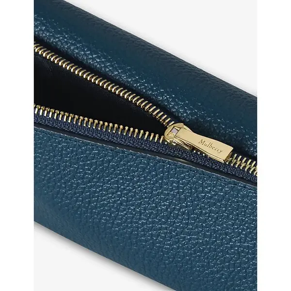 Mulberry Folded Multi-card Grained-leather Wallet - Night Sky