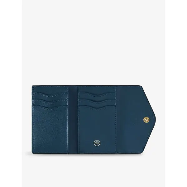 Mulberry Folded Multi-card Grained-leather Wallet - Night Sky