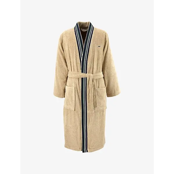 Lacoste Club Cotton Bathrobe - Cappucc