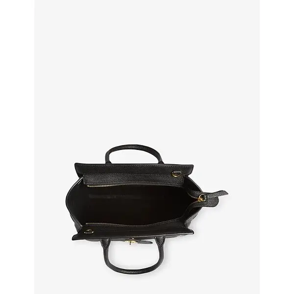 Mulberry Zipped Bayswater Mini Grained-leather Tote Bag - Black