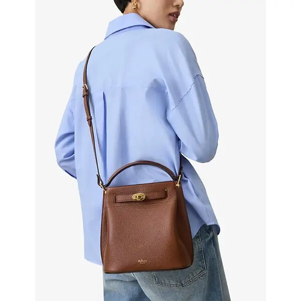 Mulberry Islington Small Leather Bucket Bag - Oak