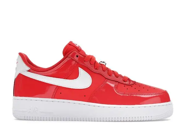 Nike Air Force 1 '07 Patent Sneakers - Light Crimson/white
