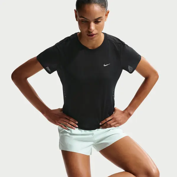 Nike Swift Breathe Dri-fit Short-sleeve Running Top - Black