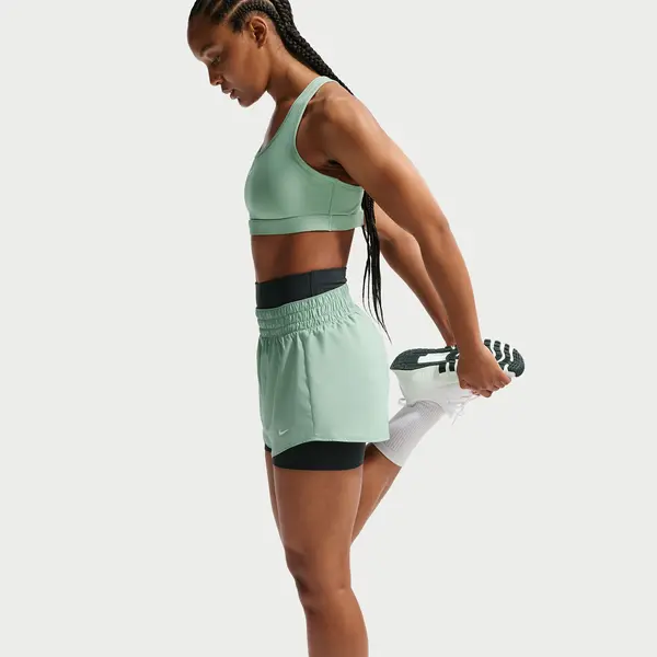 Nike Dri-fit Mid-rise 3" Brief-lined Shorts - Green